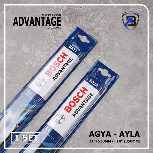Jual Wiper Blade Mobil Agya - Ayla Bosch Advantage 21" - 14" Original ...