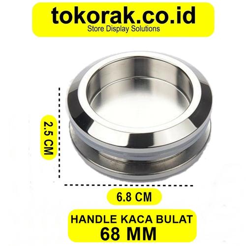 Promo HANDLE KACA BULAT 68 MM HANDEL SLIDING DOOR PINTU GESER SHOWER ...
