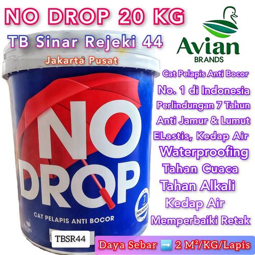 Promo NO DROP PAIL 20 KG CAT PELAPIS ANTI BOCOR WATERPROOFING WARNA KOMPLIT - 036 BIRU LAUT ...