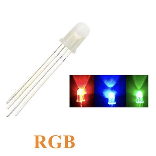 Jual RGB LED 5mm Diffused Common Anode Buram lampu Anoda 4p 4 kaki pin ...