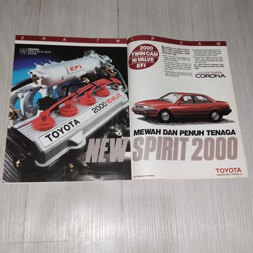 Jual Iklan Cetak Jadul Toyota Corona New Spirit 2000 - Kota Bandung ...