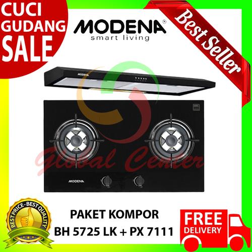 Jual PAKET KOMPOR TANAM MODENA BH 5725 LK & COOKER HOOD PX 7111 ...