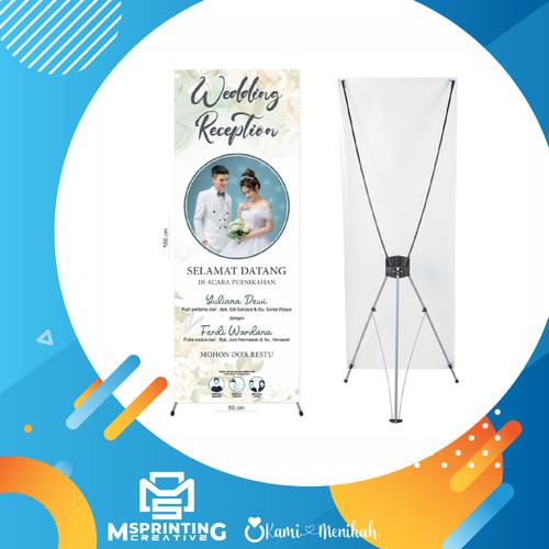 Jual Cetak x banner + rangka spanduk promosi atau banner wisuda wedding ...