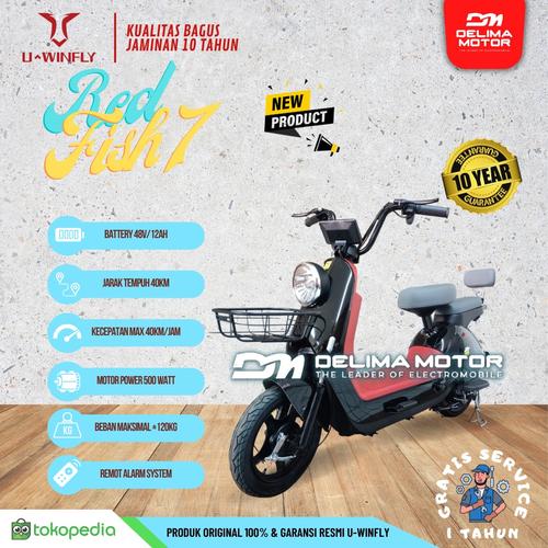 Jual UWINFLY SEPEDA LISTRIK RED FISH 7 | NEW RF7 ORIGINAL BERGARANSI ...