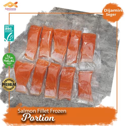 Jual ikan salmon 1 kg Salmon Fillet Premium Quality - 200 gram ...
