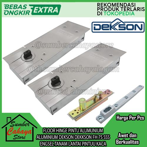 Jual DEKSON DEKKSON FLOOR SPRING HINGE PINTU ALUMUNIUM ALUMINIUM FH 75 ...