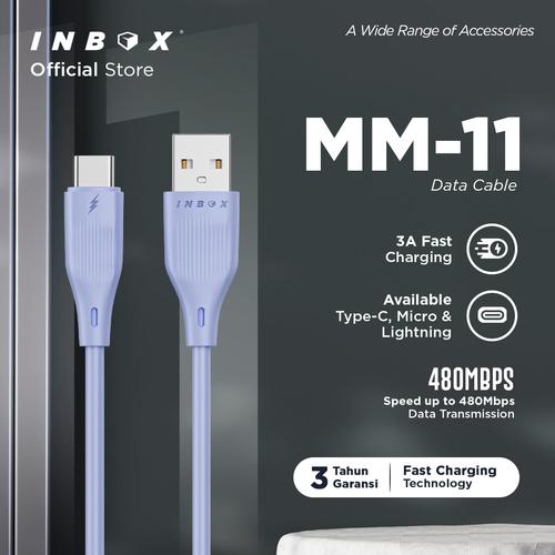 Promo Kabel Data USB Fast Charging Inbox MM-11 3A Micro, Type-C ...