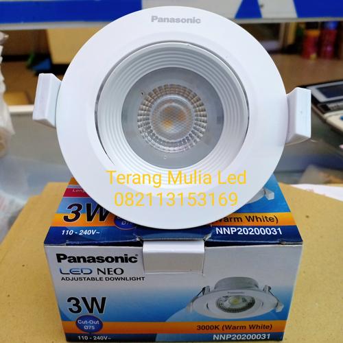 Jual lampu downlight spotlight 3watt panasonic neo nnp20200031 ...