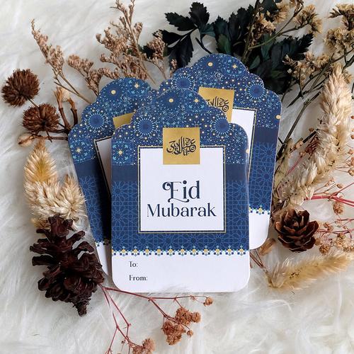 Jual Hangtag Happy Eid Mubarak Tag Kartu Ucapan Parcel Lebaran Idul ...