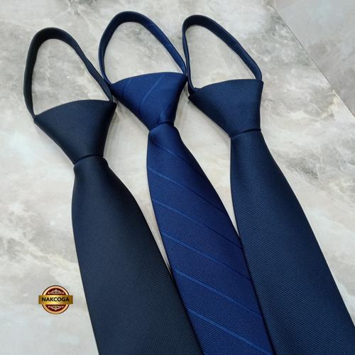 Jual dasi navy blue motif dasi perta wedding dasi kantor formal pria ...