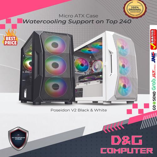 Jual Casing infinity Poseidon V2-Micro ATX Case + ( 3 fan Auto RGB ...