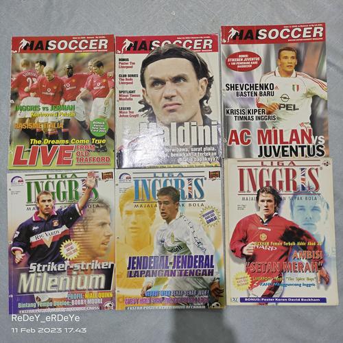 Jual Majalah hai soccer inside united football dan coupes deurope ...