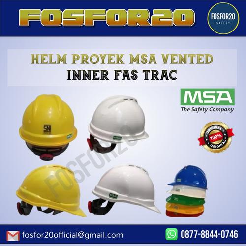 Jual Helm Proyek MSA Vented Inner Fas Trac / Safety Helmet MSA Vented ...