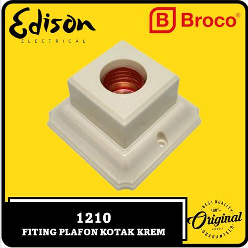 Jual BROCO Fitting Fiting Piting Plafon Kotak Ceiling Lamp Holder 1210 ...