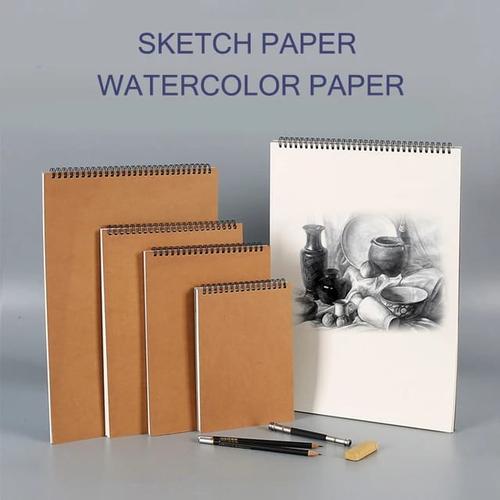 Promo Watercolor Sketchbook A6 / A5 - Buku Sketsa Ring / Watercolor Book - Coklat, A6 - Jakarta ...