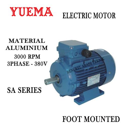 Jual ELECTRIC MOTOR YUEMA SA 2.2KW 3HP 2POLE 3000RPM 3PHASE B3 ...