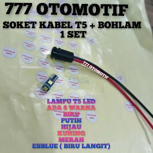 Jual SOKET KABEL SET BOHLAM LED T5 LAMPU TRANSMISI PERSENELING HONDA ...