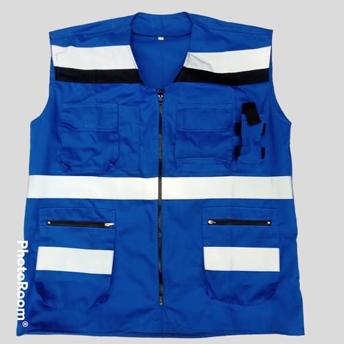 Jual Rompi Safety / Rompi Proyek Dengan Saku Depan Bahan Drill Warna ...