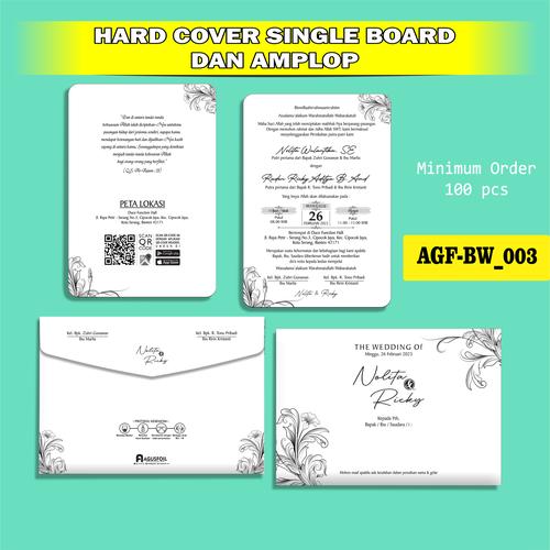 Jual Undangan Pernikahan Hard Cover Amplop Elegan Mewah AGF_BW003 - Kota Cimahi - undangan agus ...