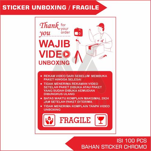 Jual LABEL STICKER UNBOXING I LABEL STICKER FRAGILE - Picture 1 - Kab ...