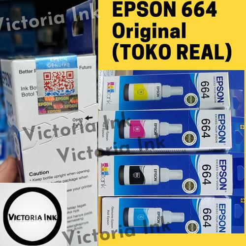 Jual Tinta Epson 664 Original 70ml TERSEDIA TOKO FISIK REAL - Hitam - Jakarta Barat - Victoria ...