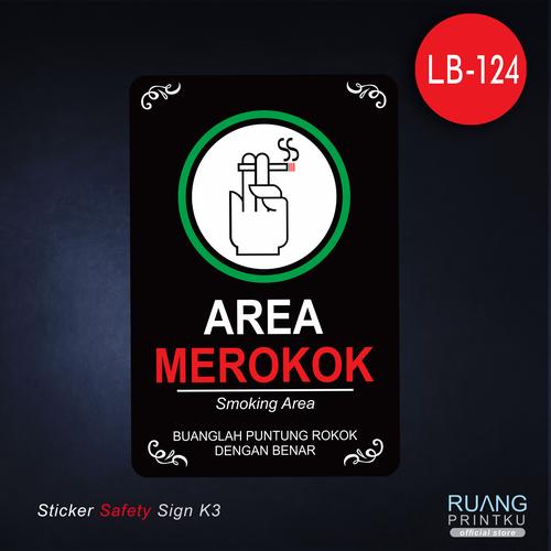 Jual Stiker Safety Sign K3 Rambu Smoking Area - 10x15cm - Jakarta Barat ...