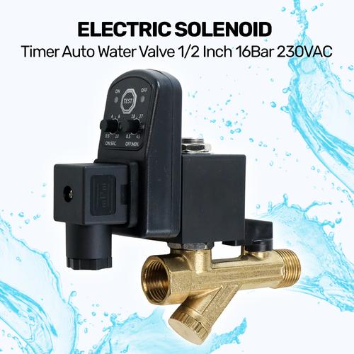 Jual Elektrik Selenoid Air Timer Auto Valve Split Body 1/2 inch 16 Bar ...