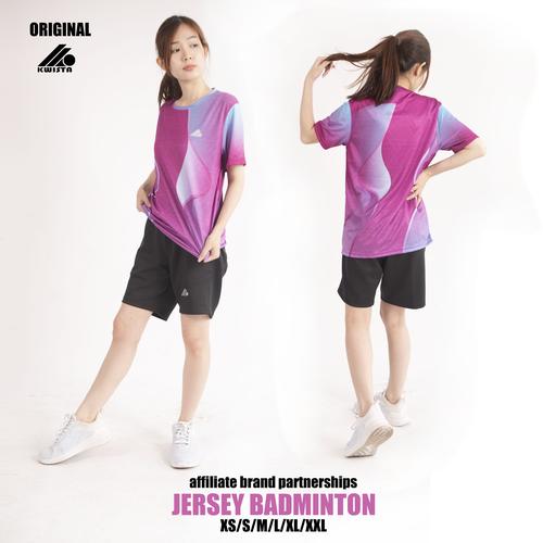Jual JERSEY FULL PRINT | premium dryfit | Badminton | pink art design ...