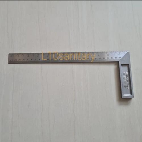 Jual SIKU METER MURAH PENGGARIS TUKANG 12 INCH 30CM - gagang besar ...