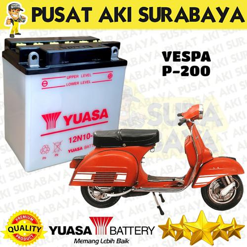 Jual YUASA 12N10 AKI BASAH ORIGINAL VESPA P 200 THUNDER 250 GENSET MERCY - Kota Surabaya - pusat ...