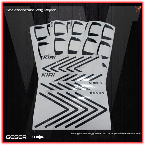 Jual Sticker Mobil untuk Velg Pajero Sport Variasi Delete Chrome - Kota ...