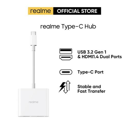 Jual REALME USB TYPE C HUB MACBOOK, IOS, WINDOWS, LINUX, ANDROID - Kota ...