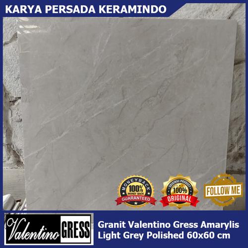 Jual Granit Valentino Gress Amarylis Light Grey Polished 60x60 cm - Kab ...