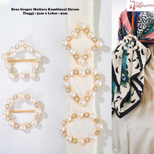 Jual Bros / Gesper / Hijab / Jilbab / Syal / Kerudung / Model Mutiara ...