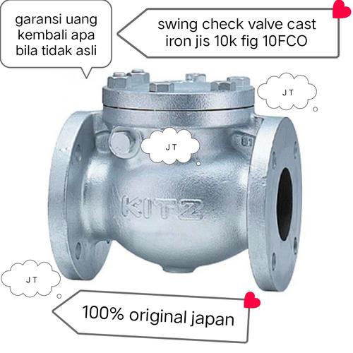 Jual swing check valve kitz 1.5 inch (11/2") cast iron jis 10k fig ...