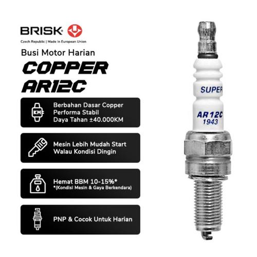Jual Busi Brisk Copper AR12C Vario Nmax Pcx Aerox 125/150 dsb - Jakarta ...