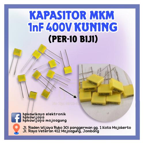 Jual KAPASITOR MKM 1nF 400v mkm 1nf 400 volt 102J400 - Kota Mojokerto ...