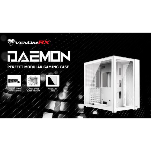 Jual Casing VenomRX DAEMON XL Tempered Glass ATX Gaming Case White ...
