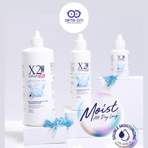 Jual Cairan Softlens X2 Sanso Bio MPS Original Moist All Day - 60 ml ...