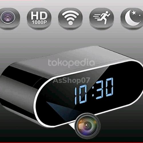 Jual Kamera Jam Meja Wifi Full HD 1080P Spy Cam Hidden Camera Digital ...