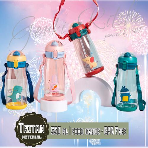 Promo BOTOL MINUM TRITAN BPA FREE BUBBLE POP 550ML DENGAN SEDOTAN ...