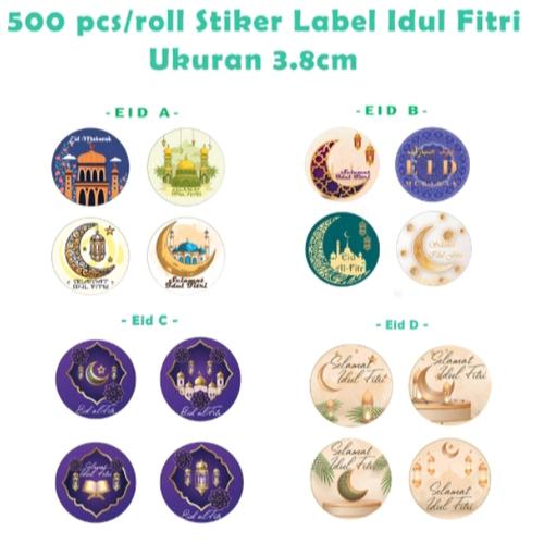 Jual 500 Pcs Sticker Label EID Lebaran Idul Fitri 3,8 cm - Tipe A ...