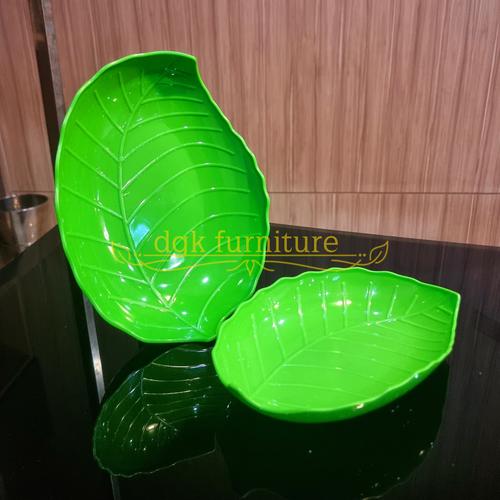 Jual Piring Tempat Makan Melamin Melamine Motif Daun Oval Lonjong ...