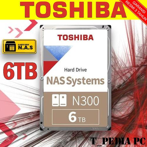 Promo Toshiba N300 6TB 3.5" HDD/ HD/ Hardisk/ Harddisk Internal NAS 6 TB N 3 Cicil 0% 3x ...