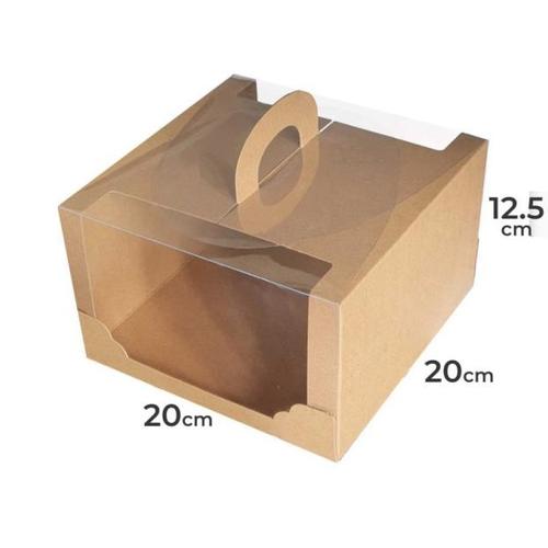 Jual box mika tenteng kotak kemasan dus kue cake transparan packing ...