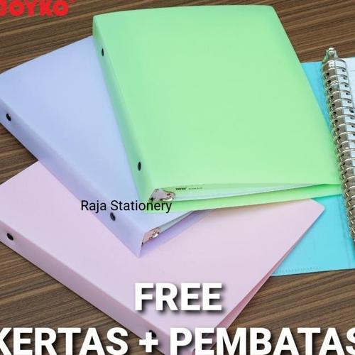 Jual joyko binder note a5 b5 pastel / buku tulis catatan binder joyko ...