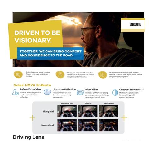 Jual LENSA KACAMATA PROGRESIF HOYALUX ID ENROUTE / PRO Driving Lens ...