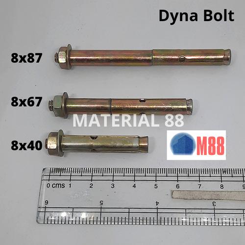 Jual Dynabolt 8x40/ 8x67/ 8x87 Dinabolt Baut Ramset Dyna Dina Bolt ...
