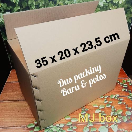 Jual kotak kardus box Uk,35x20x23,5 cm. ST Single wall model kardus ...