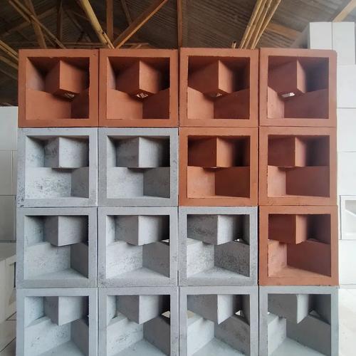 Jual Roster beton anti tampias kombinasi warna/lubang angin/minimalis ...
